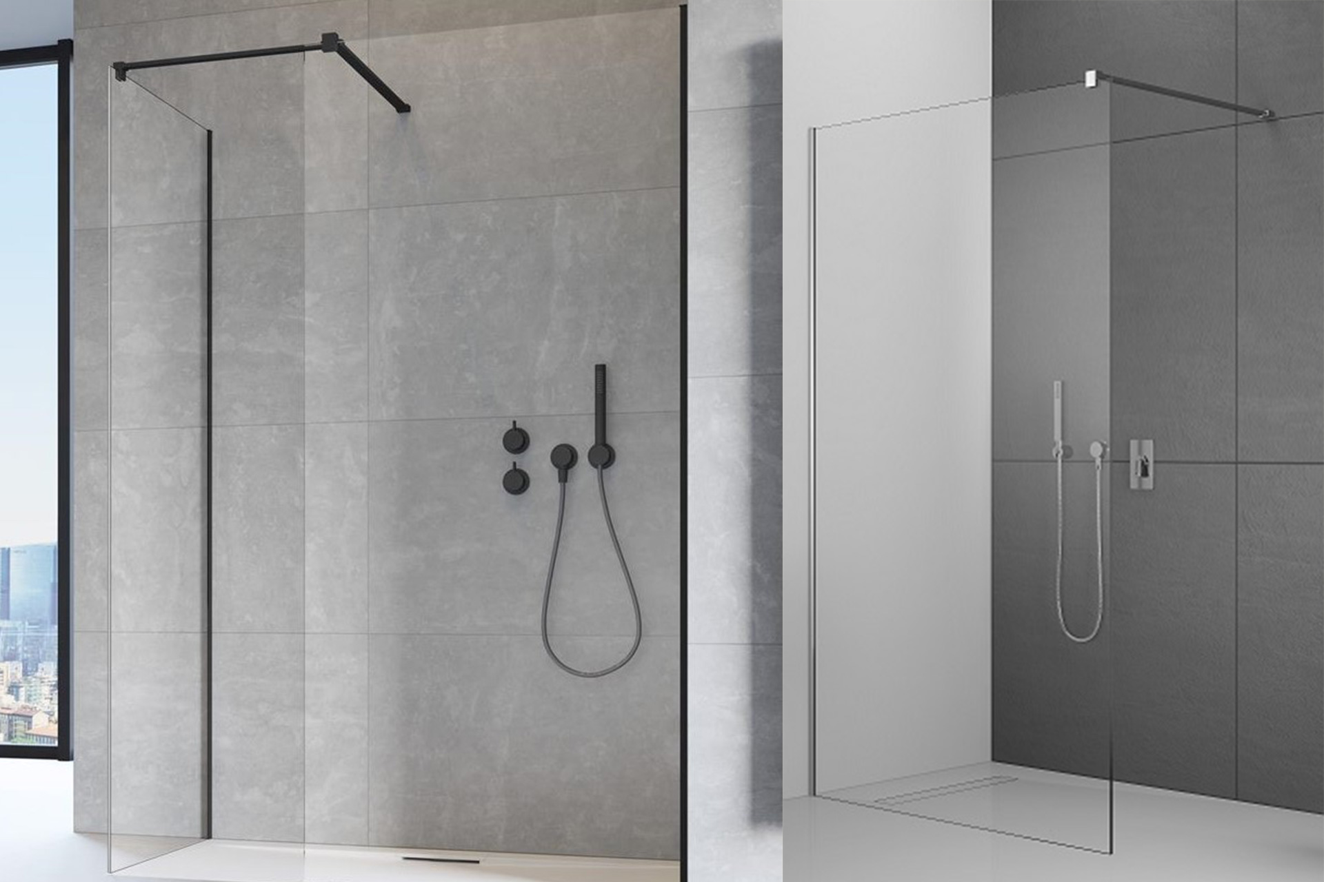 Walk-in-Dusche Basic 1 - Duschkabinen Shop